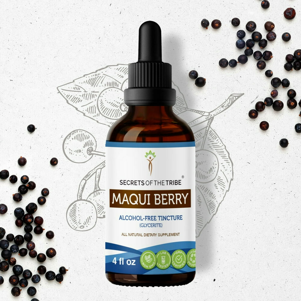 Maqui Berry Tincture Alcohol-FREE Extract, Organic Maqui Berry ...