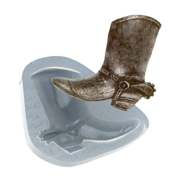 Cowboy Boot Silicone Mold Rodeo Boots Cake Cupcake Decorating Fondant ...