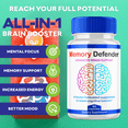 Memory Defender Brain Support Supplement Capsules Advanced Formula ...
