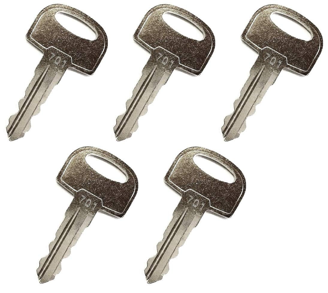 5 Pack Ignition Keys for Ditch Witch JCB Heavy Equipment 45501, 105 ...