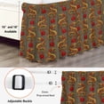 Chinese Dragon Bed Skirt Bed Skirts Queen Size 18 Inch Drop, Retro Red ...