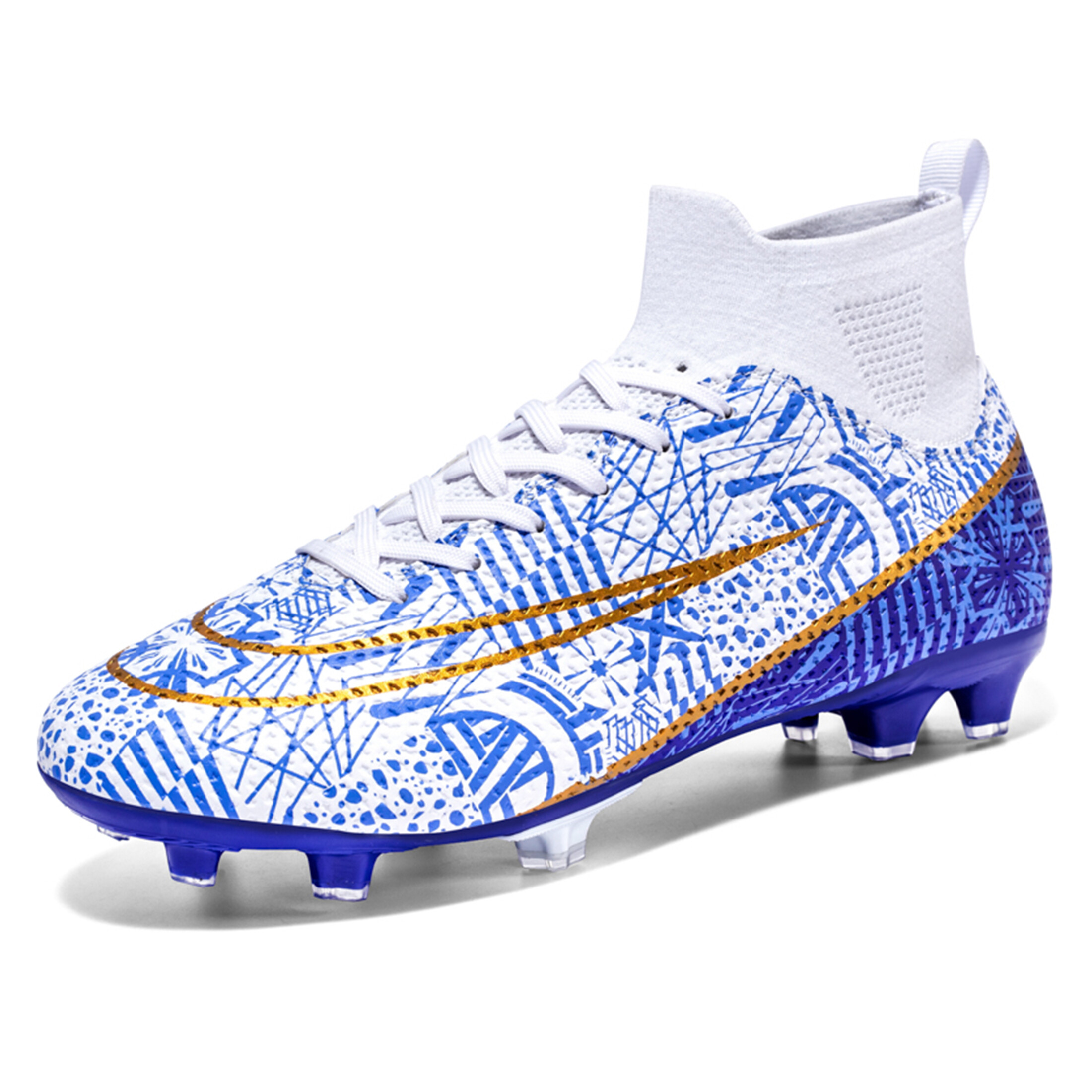 Men s Soccer Cleats Professional High Top Football Shoes Outdoor Spikes Men s Soccer Cleats Professional High Top Football Shoes Outdoor Spikes