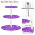 3-Tier Acrylic Cupcake Stand Sturdy Dessert Display Cupcake Tower ...