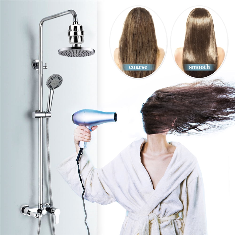 Shower Filter 18 Stages with 2 Cartridges Universal Shower Head Filter ...