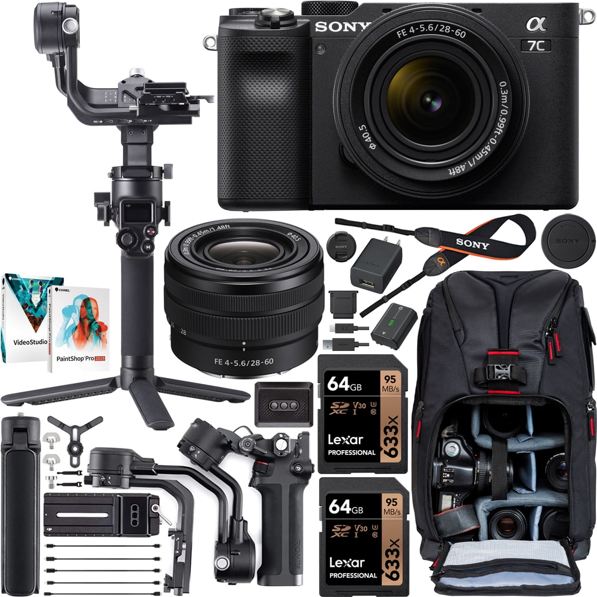 Sony a7C Mirrorless Full Frame Camera Body with 28-60mm F4-5.6 Lens ...