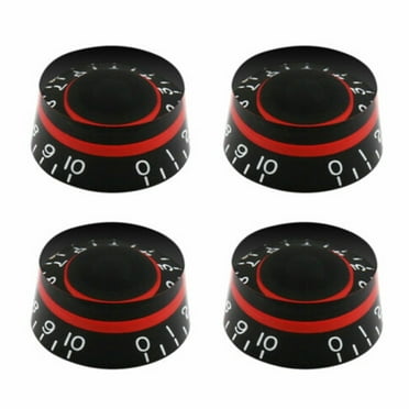 Speed Control Knobs 6mm ID 1 Volume 2 Tone Top Hat Guitar Bell Knobs ...