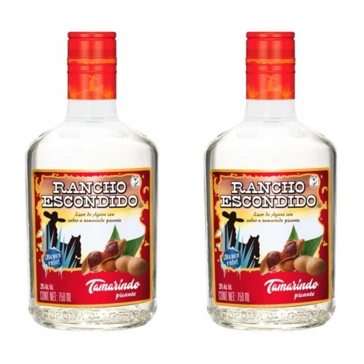 Pack de 2 Licor de Agave Rancho Escondido Tamarindo 750 ml | Bodega ...