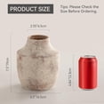 Ceramic Flower Vase 7.5 inch Off-White Farmhouse Rustic Handcrafted ...