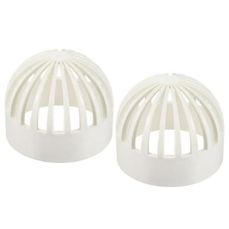 Uxcell 110mm ID Tank Filter Guard Cover Round PVC Intake Strainer White ...