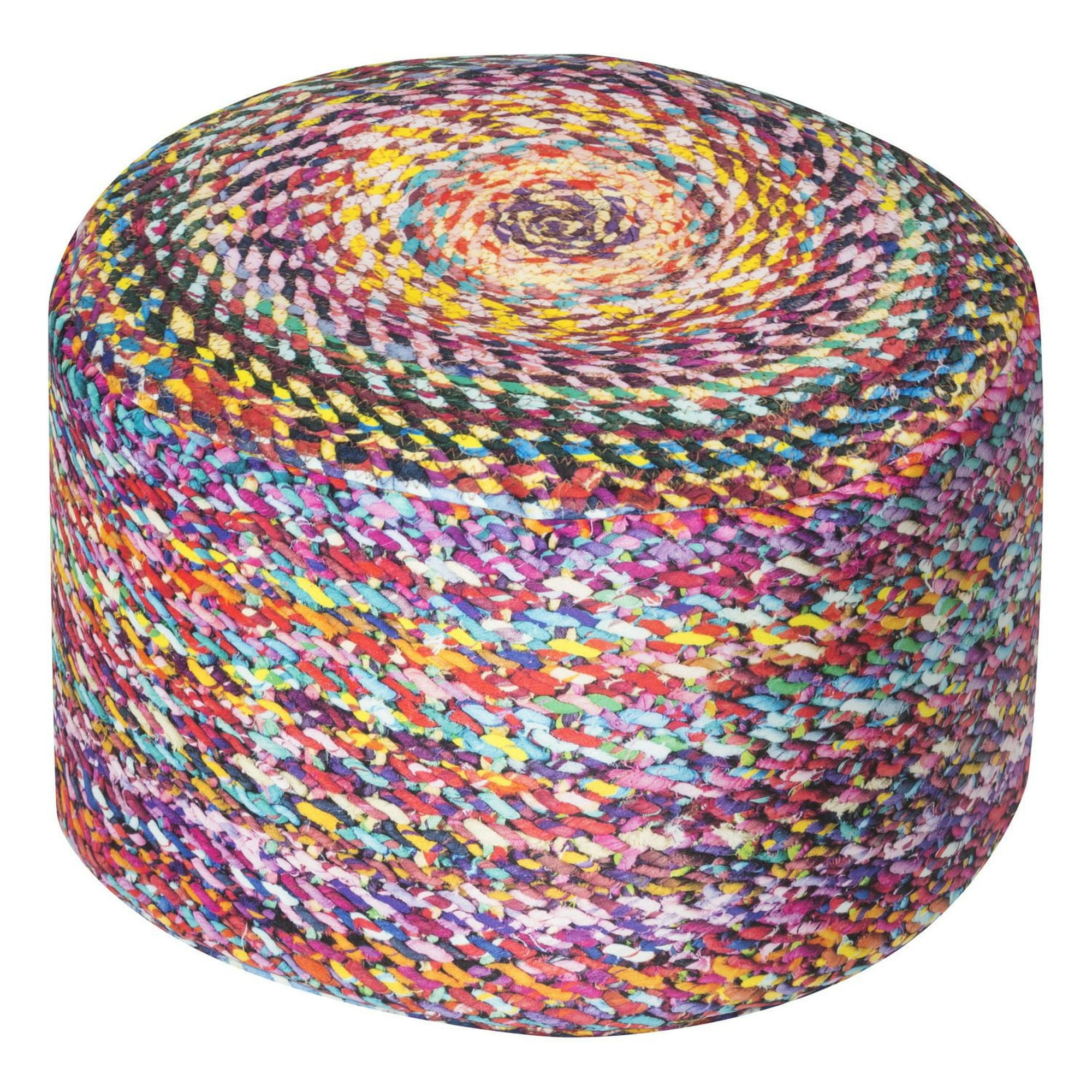 Click here for Gouchee Home Dotcom Knotted Ottoman - Colorful Vel... prices