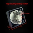 Ampper Panel Mounted Battery Switch, 12-48 V Battery Power Cut Master ...
