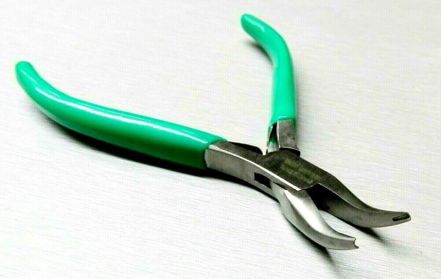 Bent Nose Pliers 45º Bent Jaws with Grooved Notched Tips Jump Ring ...