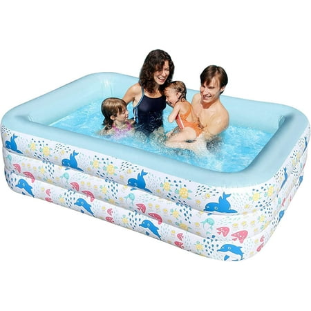 Inflatable Swimming Pools Above Ground, Kiddie Pools Blow Up Pool for ...