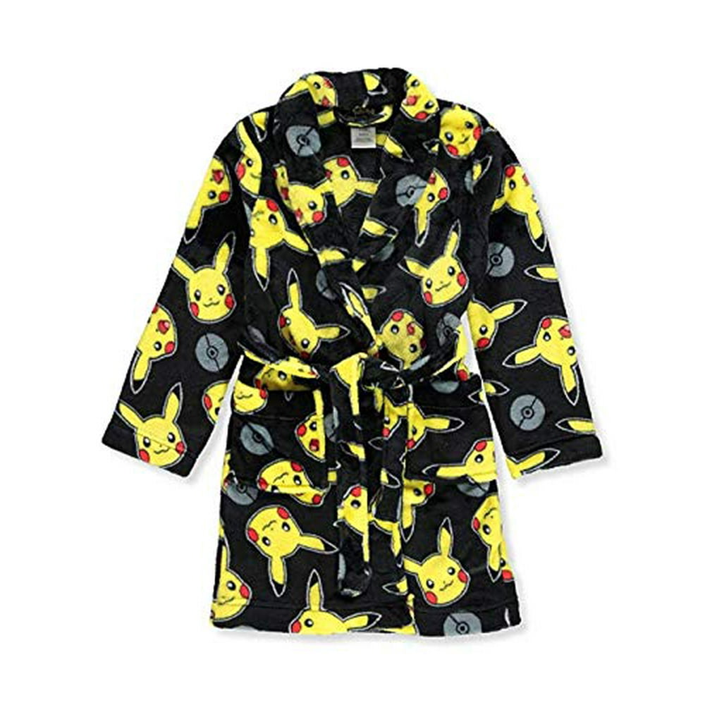 Pokémon - Pokemon Boys' Little Robe, Poke Faces Black (6) - Walmart.com ...