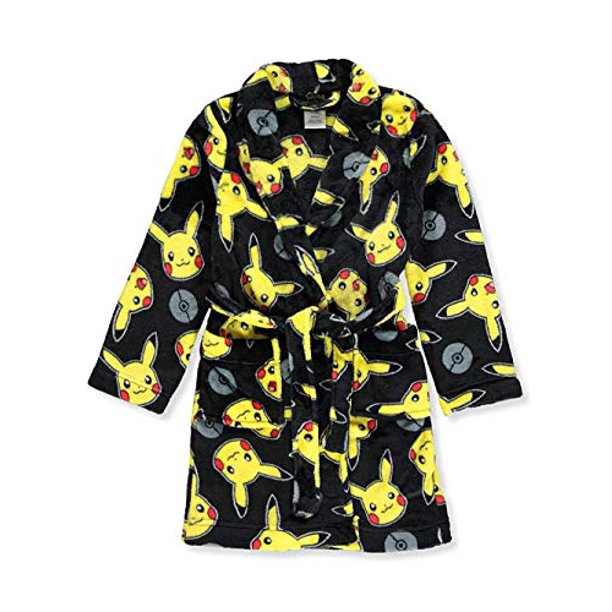 Pokémon - Pokemon Boys' Little Robe, Poke Faces Black (6) - Walmart.com ...