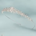 Bridal Headband with Shiny Rhinestones - Fishbone Crown Claw Chain Hair ...