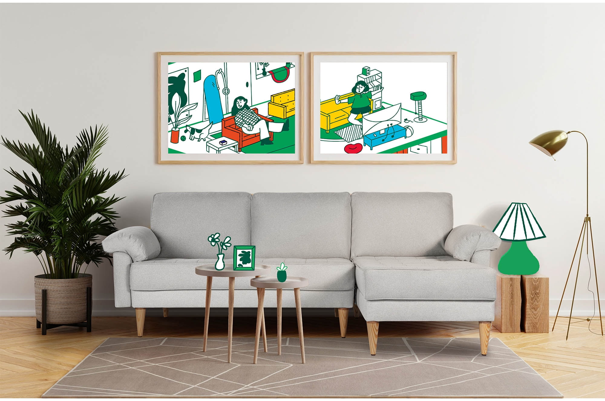 Sala Modular Reversible Makora Cavalli Con Memory Foam, Color Gris ...