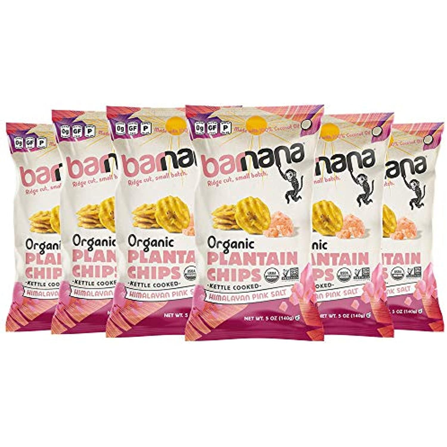 Barnana Organic Plantain Chips, Himalayan Pink Salt,- Paleo, Vegan ...