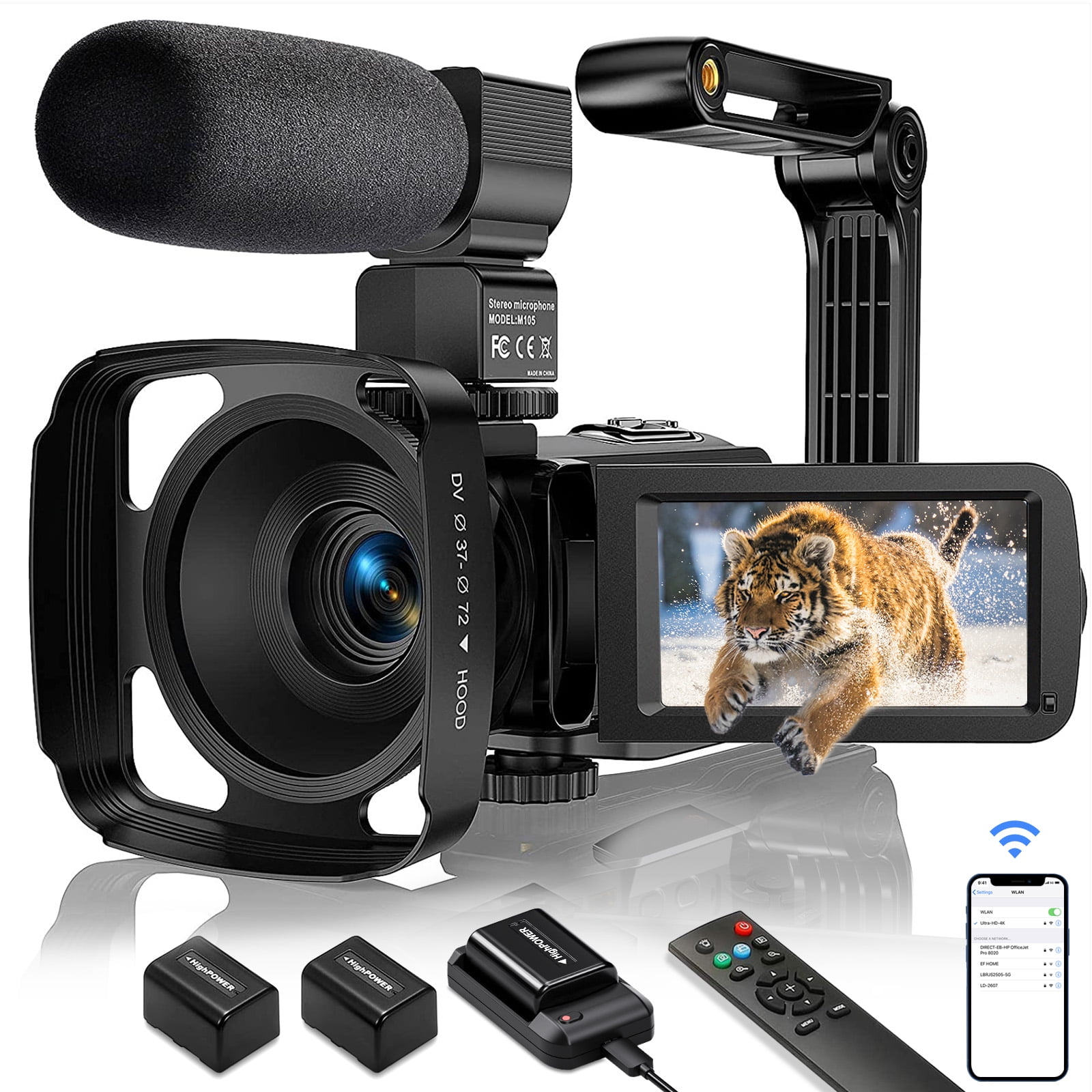 MELCAM 4K Video Camera Camcorder 48MP Ultra HD Wifi Vlogging Camera ... MELCAM 4K Video Camera Camcorder 48MP Ultra HD Wifi Vlogging Camera ...