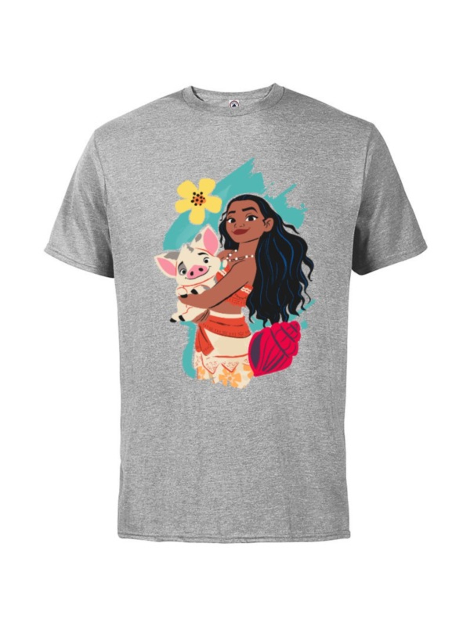 Disney Princess Moana and Pua Seashell - Short Sleeve Cotton T-Shirt ...