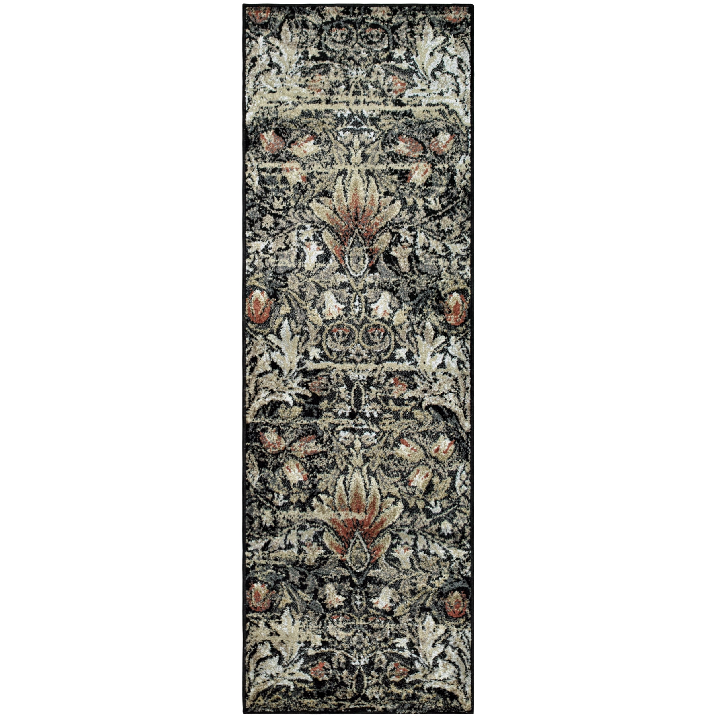 Braxton Floral Indoor Area Rug by Blue Nile Nills - 2.6' x 8', Multi ...