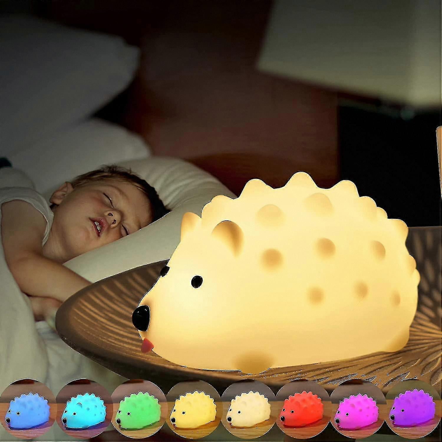 Colorful Silicone Night Light with Remote Control and Touch Sensor for ...