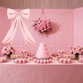 Large Bow Wall Decorations Big Pink Ribbon Bows Banner Decor Giant ...