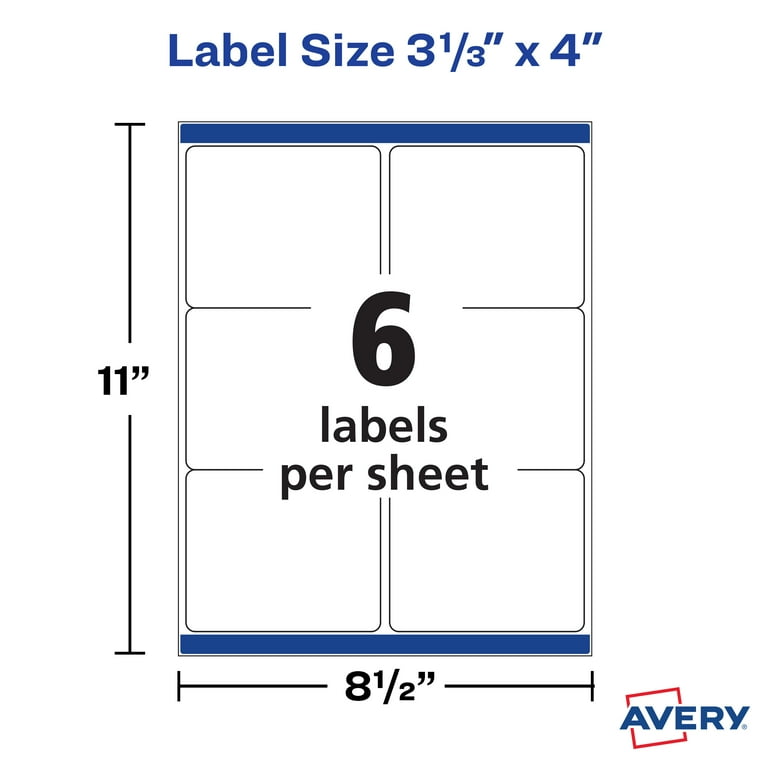 Avery 5162 Template Sheets