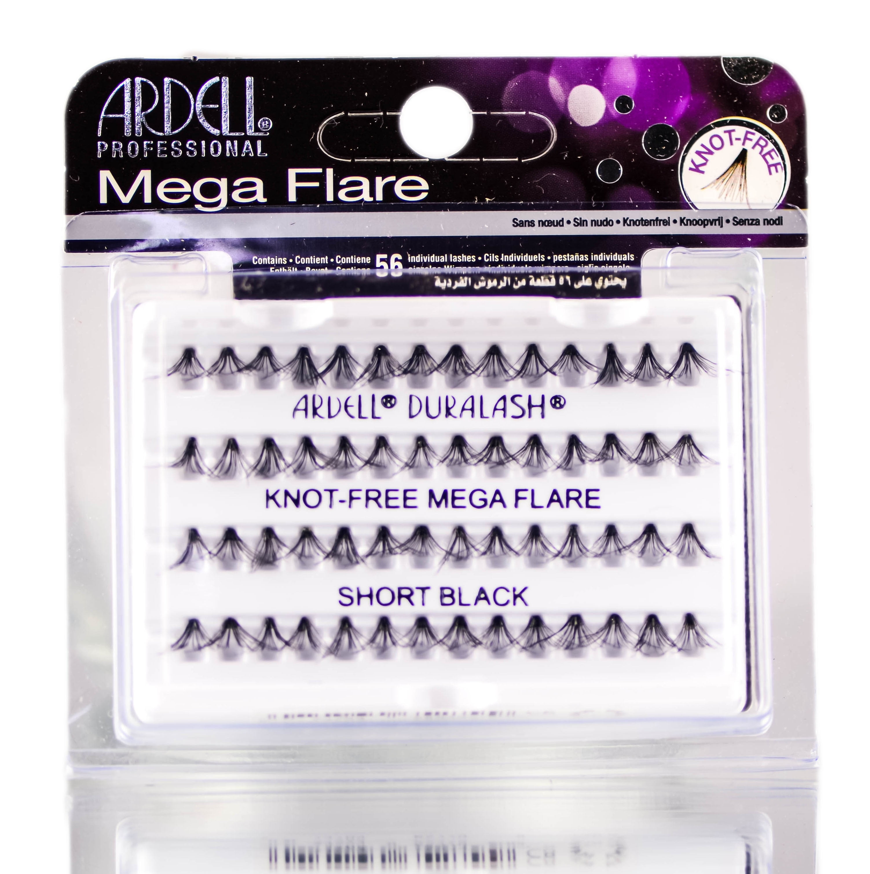 Ardell Knot-Free Mega Flare Lashes - Short Black - Walmart.com ...