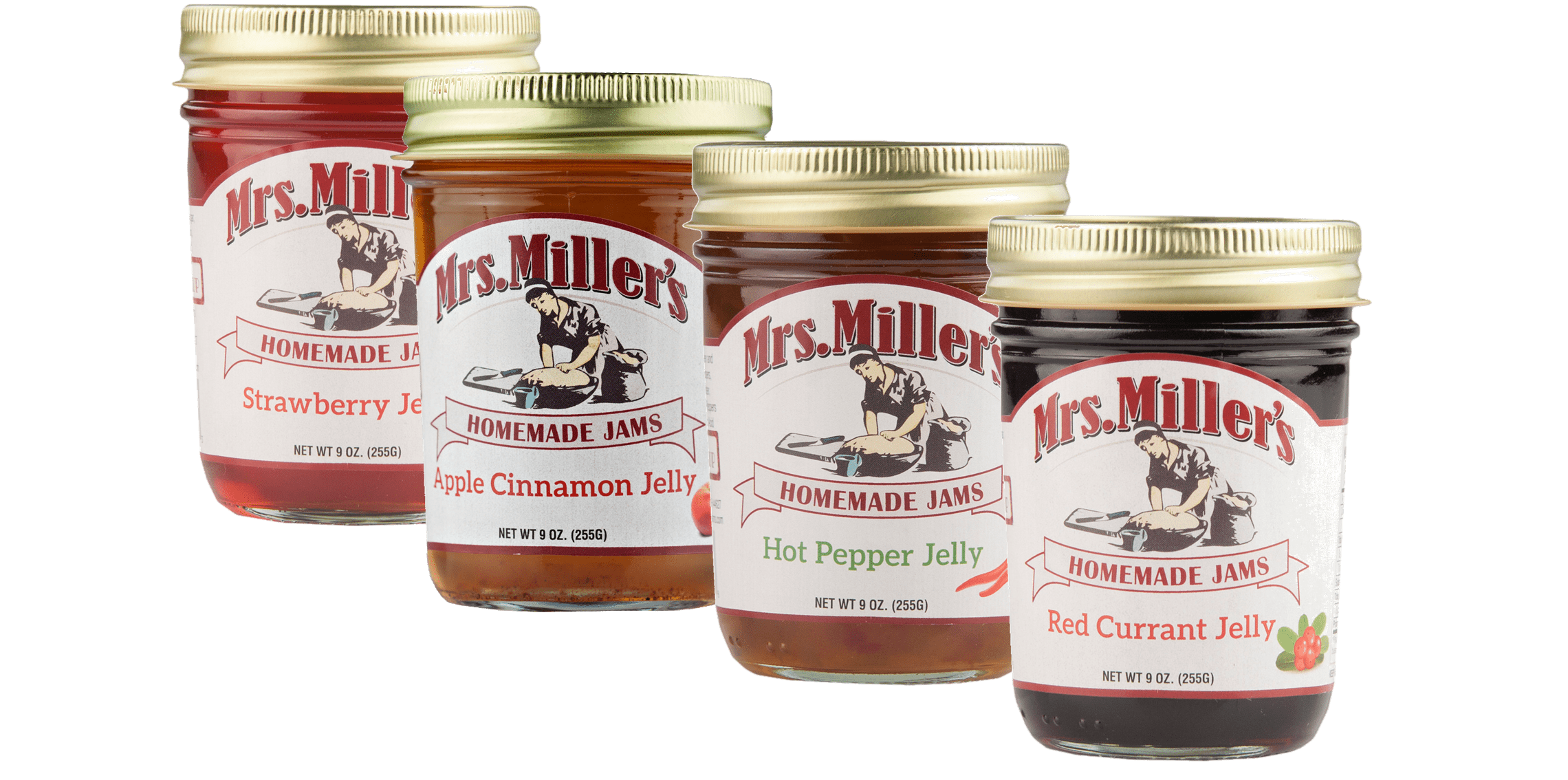 Mrs. Miller's Strawberry, Apple Cinnamon, Hot Pepper & Red Currant ...