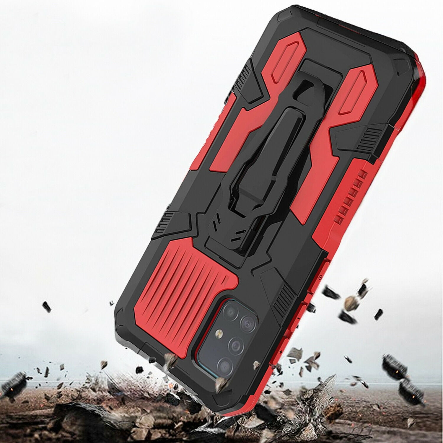 Samsung Galaxy A71 5G Case, Dual Layers [Combo Holster] And Built-In ...