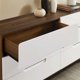 Origin Six-Drawer Wood Dresser or Display Stand (6076-WAL-WHI ...