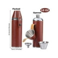 10oz Bucket Hip Flask - PU Leather Stainless Steel Men Flask For Liquor ...