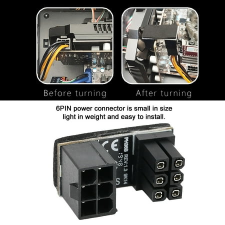 Mgaxyff PH36B 6PIN 180 Degree Angled Power Adapter Power Interface ...