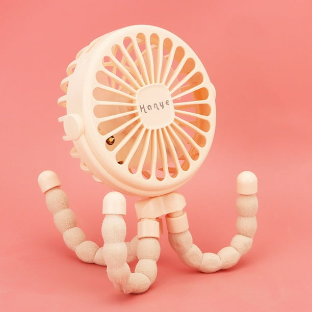 Fancy USB Fan Flexible Octopus Clip-on Mini Fan LED Handheld Fans For ...