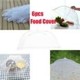ARTEA 6pcs Large Pop-Up Mesh Screen Food Cover Tent Umbrella Reusable ...
