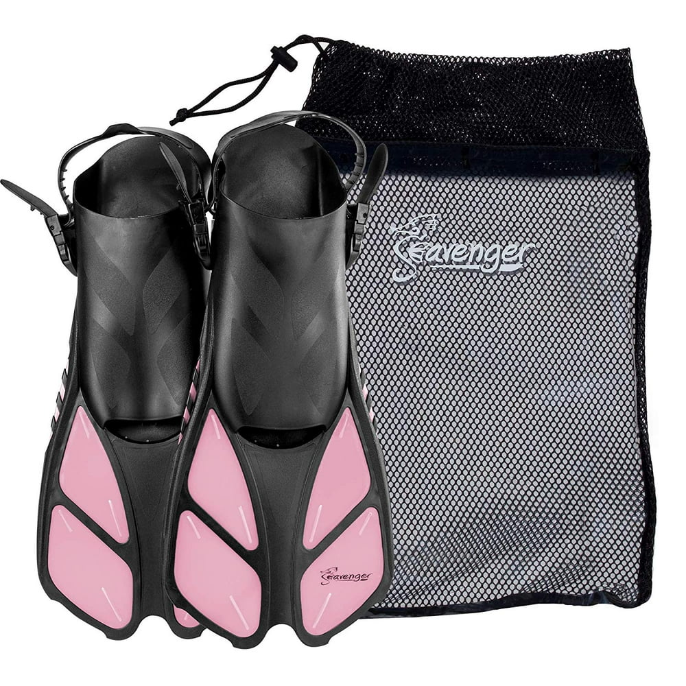 Seavenger Torpedo Swim Fins | Travel Size | Snorkeling Flippers With ...