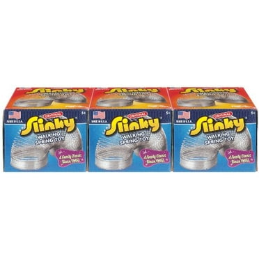 The Original Slinky Brand Metal Slinky in Blue Retro Box - Walmart.com