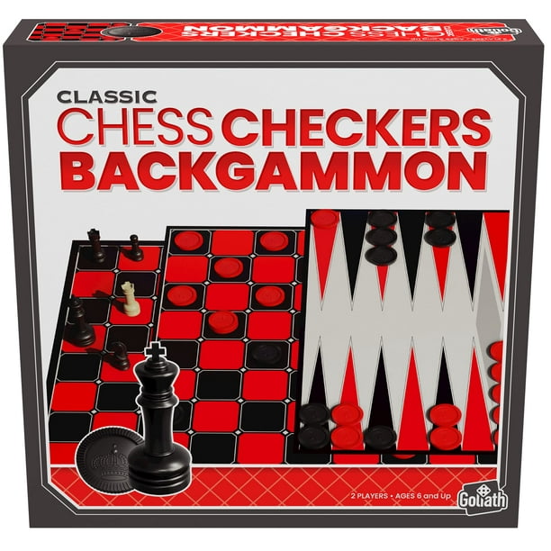 Set de juego Goliath Chess/Damas y Backgammon Classic Strategy | Bodega ...