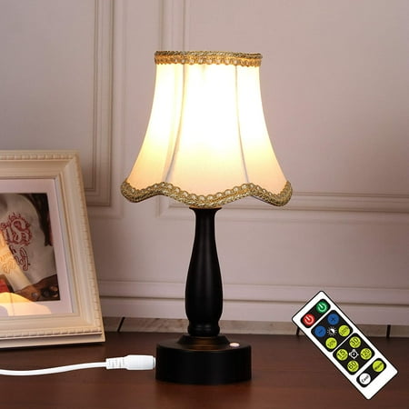 USB Power Small Table Lamp with Remote Control,Warm&Cold 2W LED ...