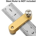 Steel Ruler Positioning Block Scribe Mark Line Gauge Carpenter ...