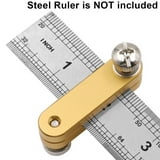 Steel Ruler Positioning Block Scribe Mark Line Gauge Carpenter ...