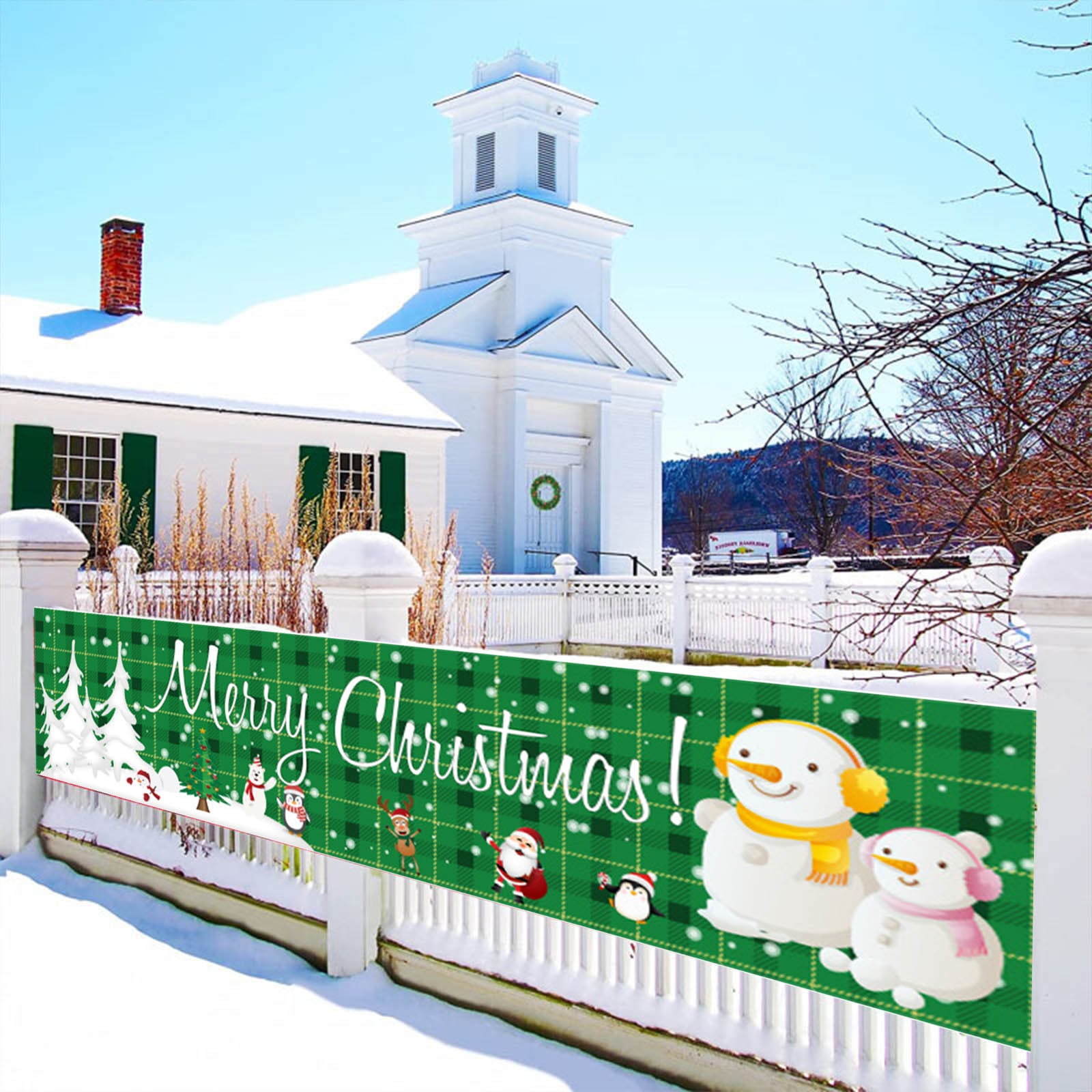 Artículos de Clarence Banner Navideño Exterior Xihbxyly 98,42 | Walmart ...