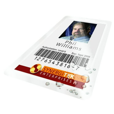 GBC, GBC3745686, Self-Sealing ID Badge Laminating Pouches, 10 / Pack ...