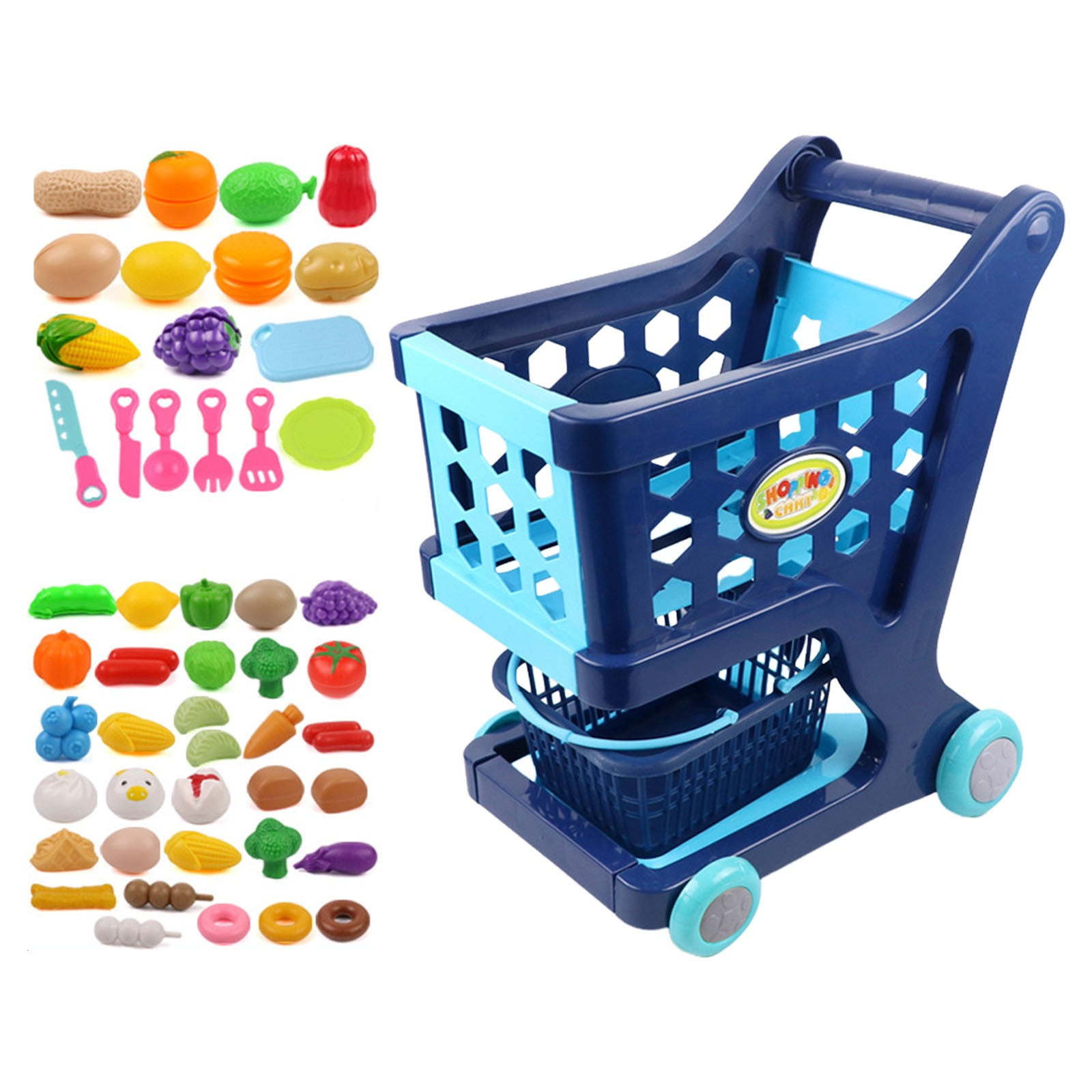 Click here for Tanuse Kids Shopping Cart Playset - 20-Piece Prete... prices