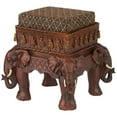 Maharajahs Elephant Footstool Design Toscano Elephants British Colonial ...