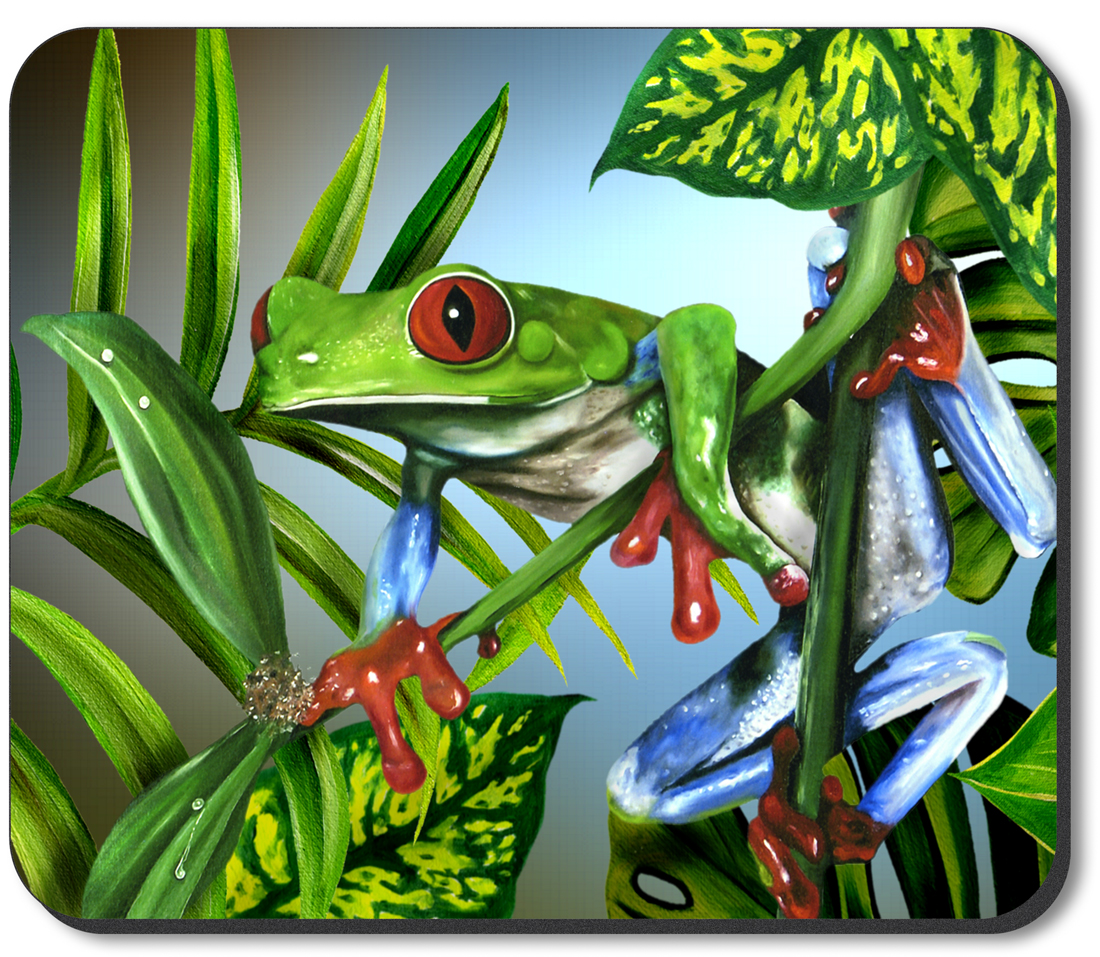 Art Plates Mouse Pad - Red Toe Tree Frog - Walmart.com