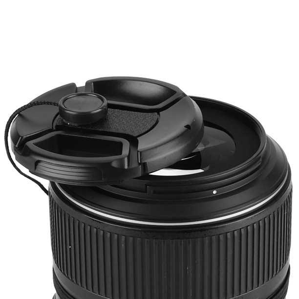 Lens , Black Color 9 Size Internal Button Rope Design Camera Lens Cover ...