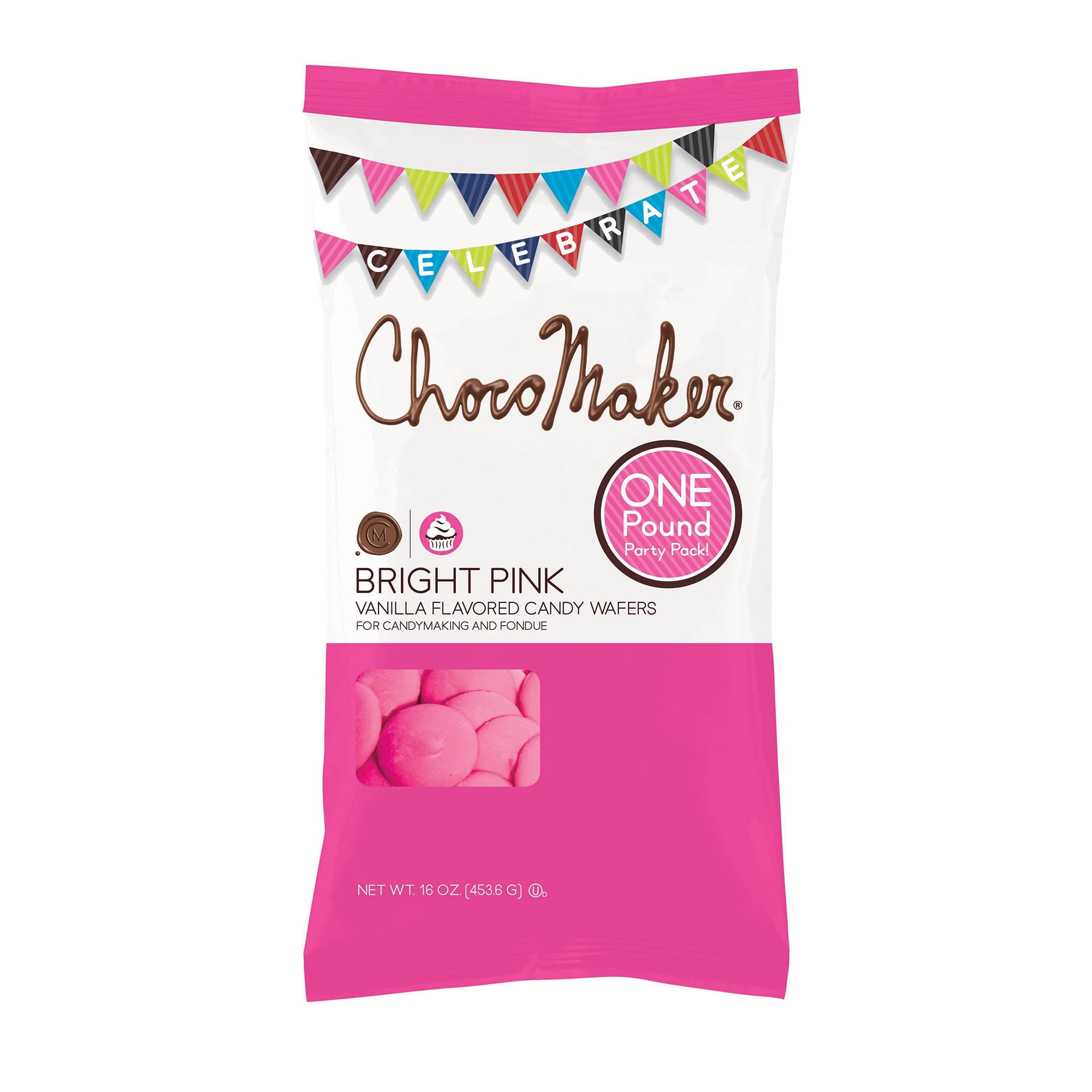 ChocoMaker Vanilla Flavored Candy Wafers, Bright Pink - Walmart.com
