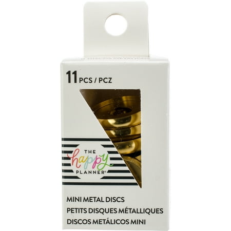 Happy Planner Mini Metal Expander Discs 11/Pkg-Gold - Walmart.com